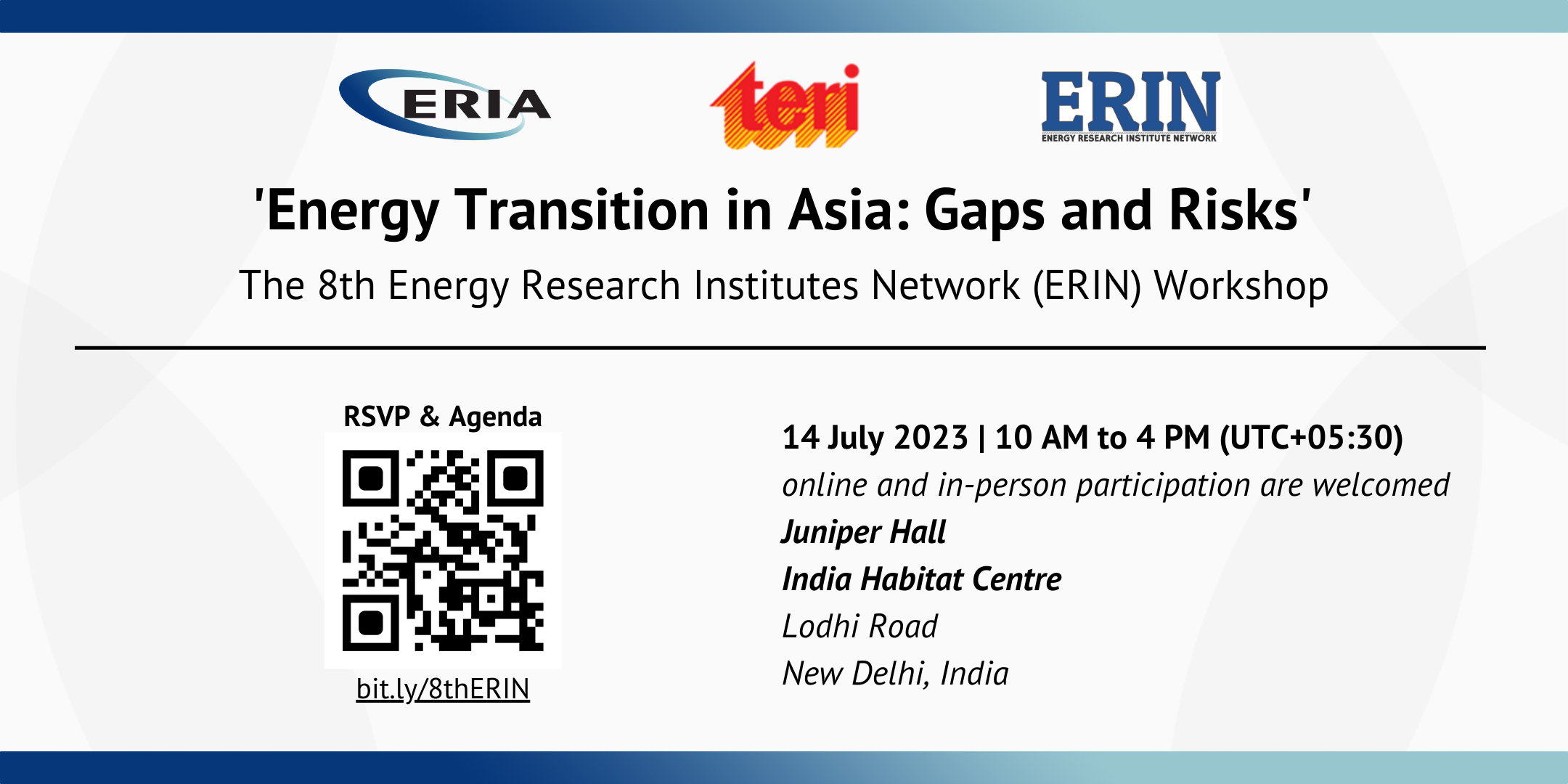 The 8th Energy Research Institute Network (ERIN) Workshop 'Energy ...