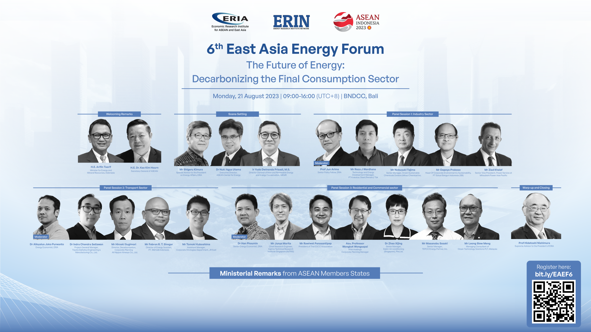 The 6th East Asia Energy Forum ‘The Future of Energy: Decarbonizing the Final Consumption ...